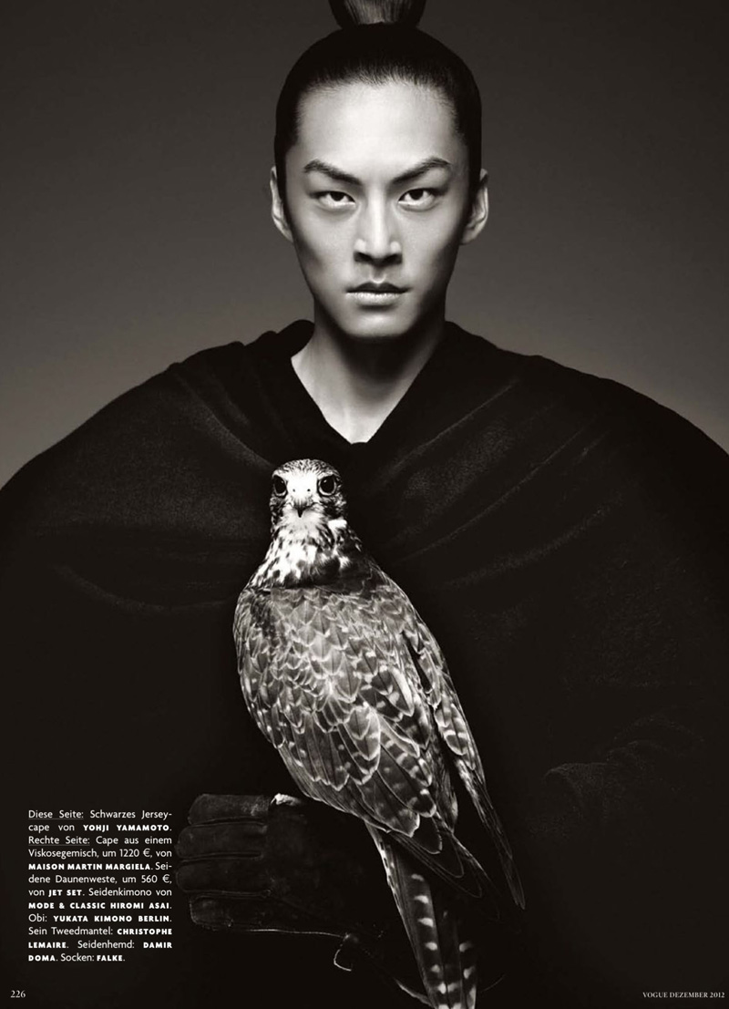 ASIAN MODELS BLOG: EDITORIAL: David Chiang in Vogue Germany, December 2012