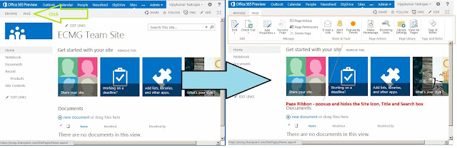 Learn SharePoint: SharePoint 2013 UI Improvements - Team Site Improvements