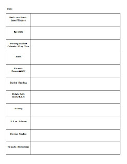 Jessica's World of Books: Freebies: Lesson Plan Charts