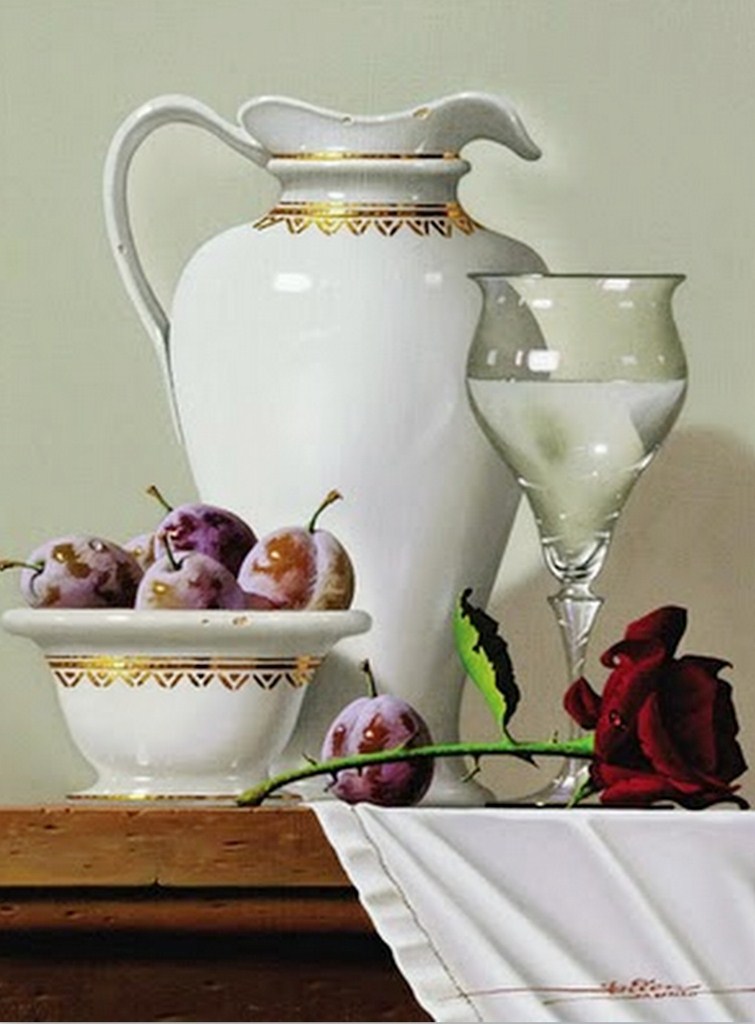 El arte es su máxima expresión : Bodegones Modernos al Óleo de Javier Mulio