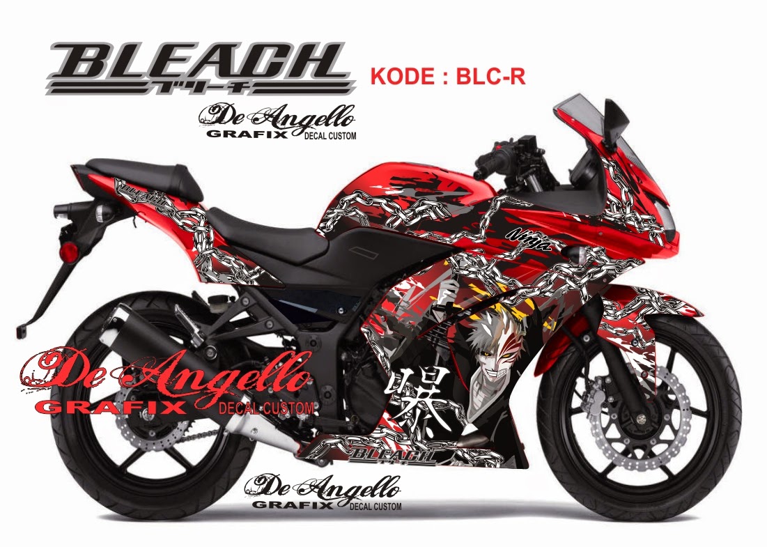 decals custom: decal sticker ninja 250 BLEACH anime character