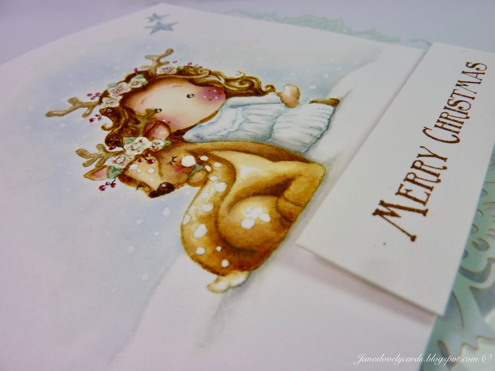 Jane's Lovely Cards : Online Magnolia Day - Reindeer Forest Card
