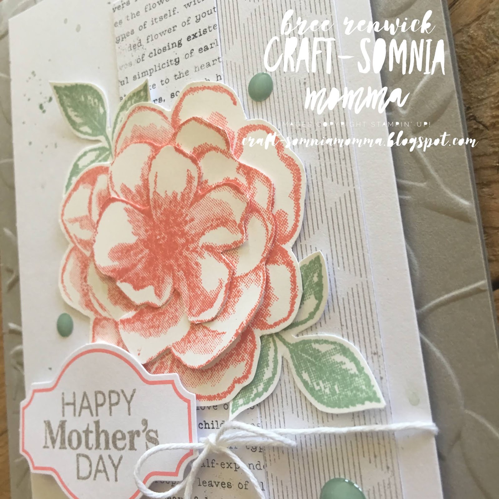 Craft-somnia Momma: Sentimental Rose Mother's Day ~ HSSSC314