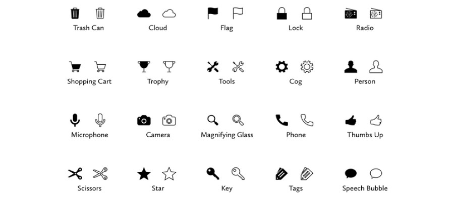 Hollow Icon vs. Solid Icon Which Is More Friendly for Recognizing ...