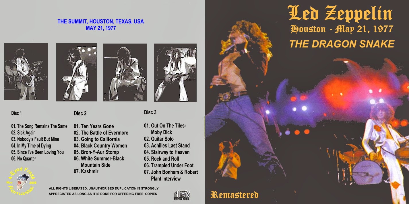 T.U.B.E.: Led Zeppelin - 1977-05-21 - Houston, TX (SBD/FLAC) "The ...