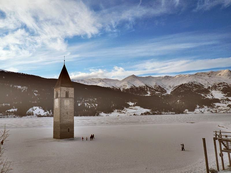 The Bell Tower of Curon, Italy