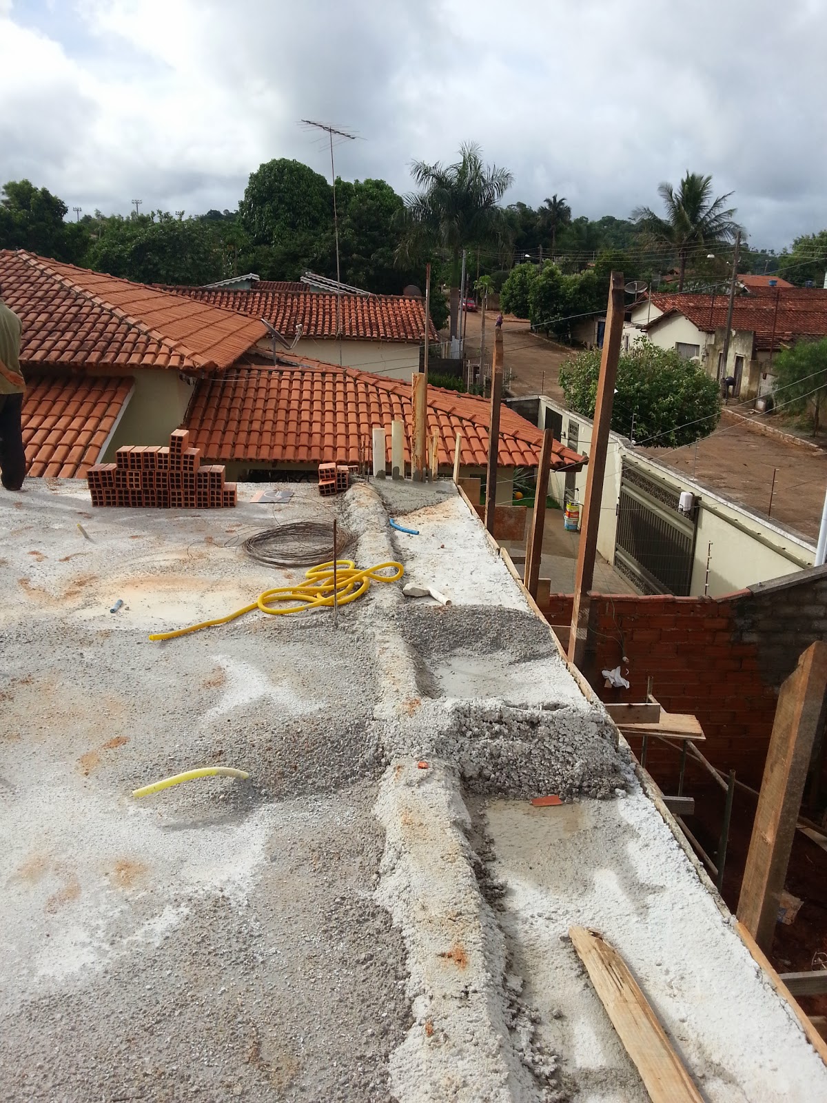 Construindo um sonho - Casa da Tati e do Tiago: Laje