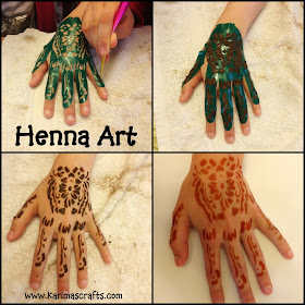 Karima's Crafts: Henna Crafts - 30 Days of Ramadan Crafts