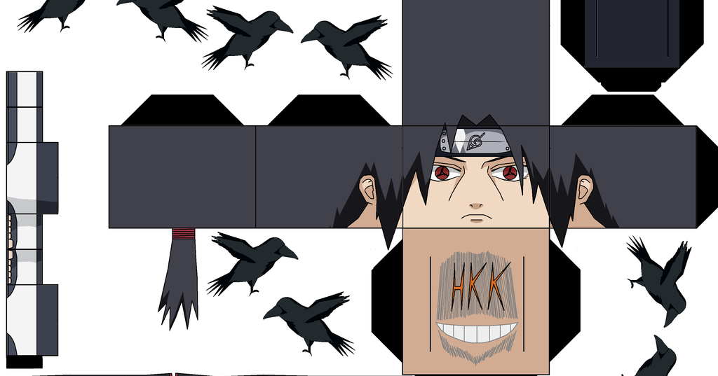 Itachi Uchira - CASA DO PAPERCRAFT
