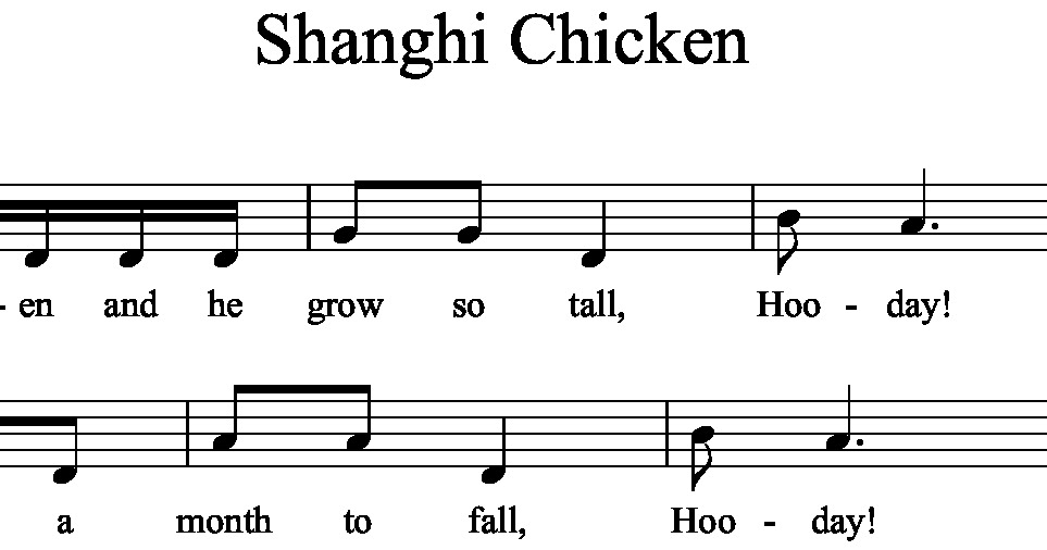 Shanghai Chicken - Music a la Abbott - Amy Abbott - Kodály Inspired ...