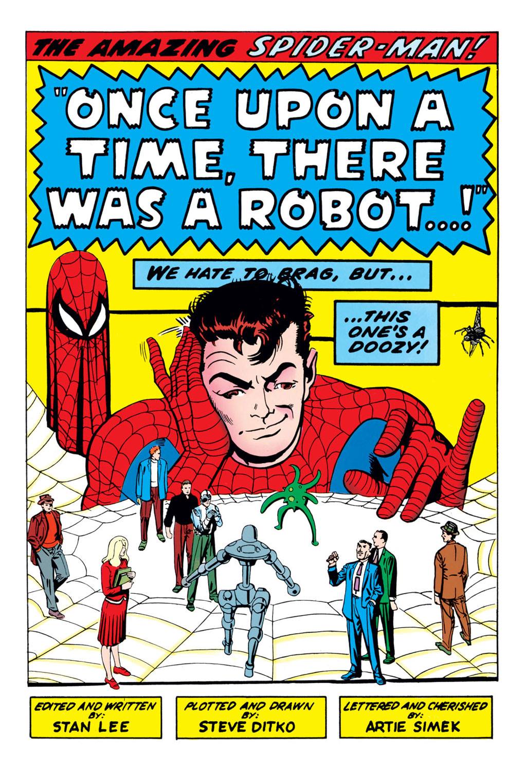 The Dork Review: Rob's Room: Steve Ditko's Spider-Man Splash Pages