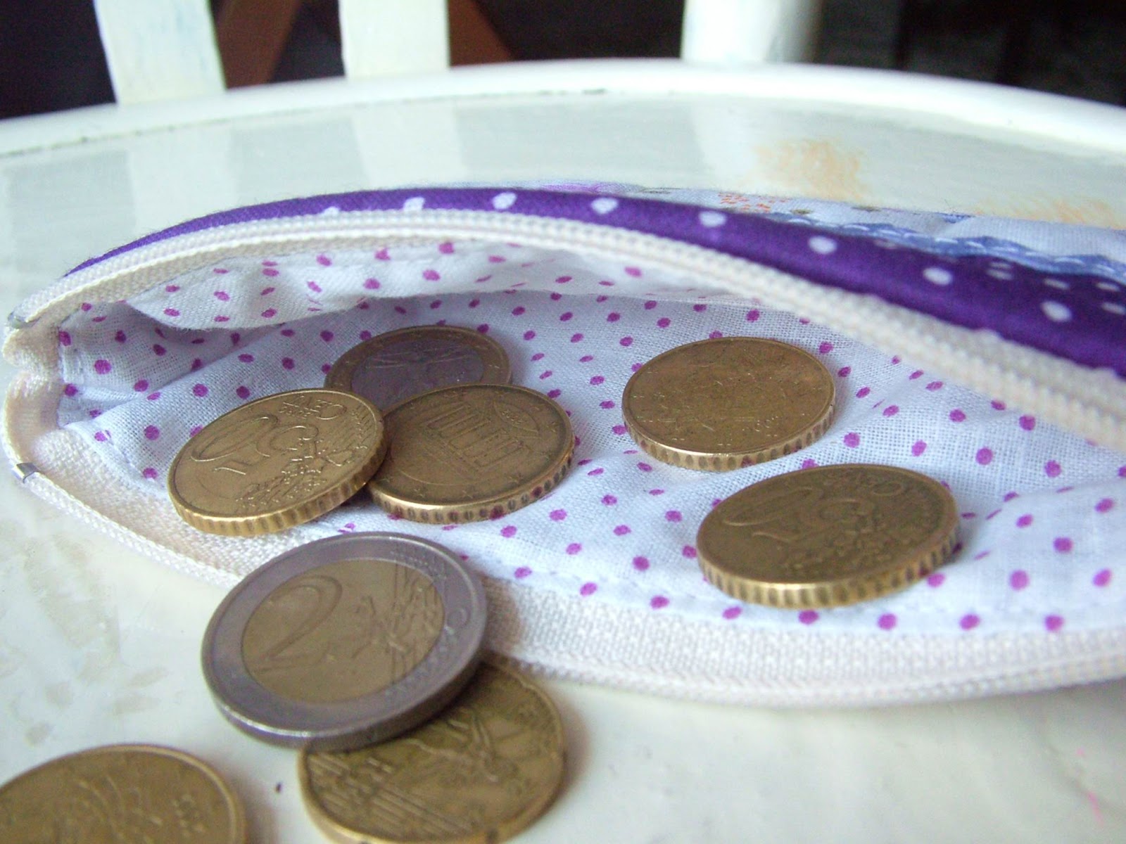 Two sweeties: Mini quilt,Placemat,Wallet for coins