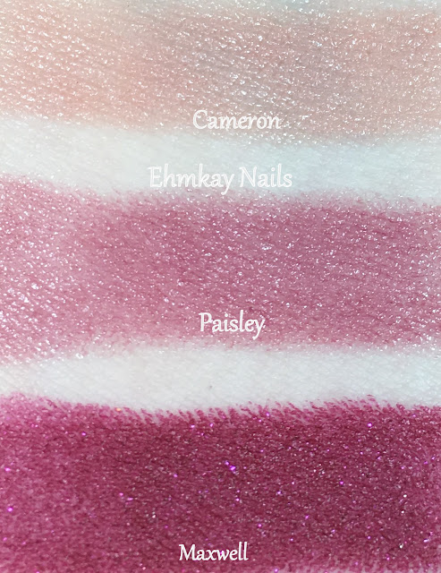 ehmkay nails: Zoya Lipsticks in Cameron, Paisley, and Maxwell