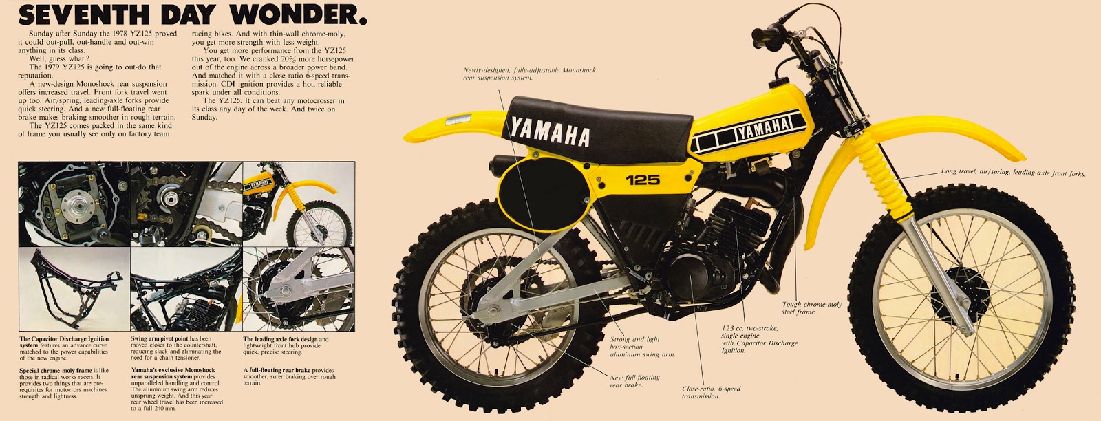 Racing Cafè: Vintage Brochures: Yamaha YZ 125 1979 (Usa)