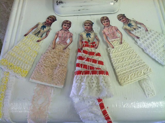 Pollyanna Reinvents: Lace Displays and Other Craft Supplies