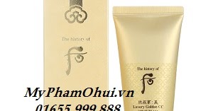 Cc Cream Hoàng Cung Whoo Gongjinhyang Mi Luxury Golden CC SPF37/PA+++