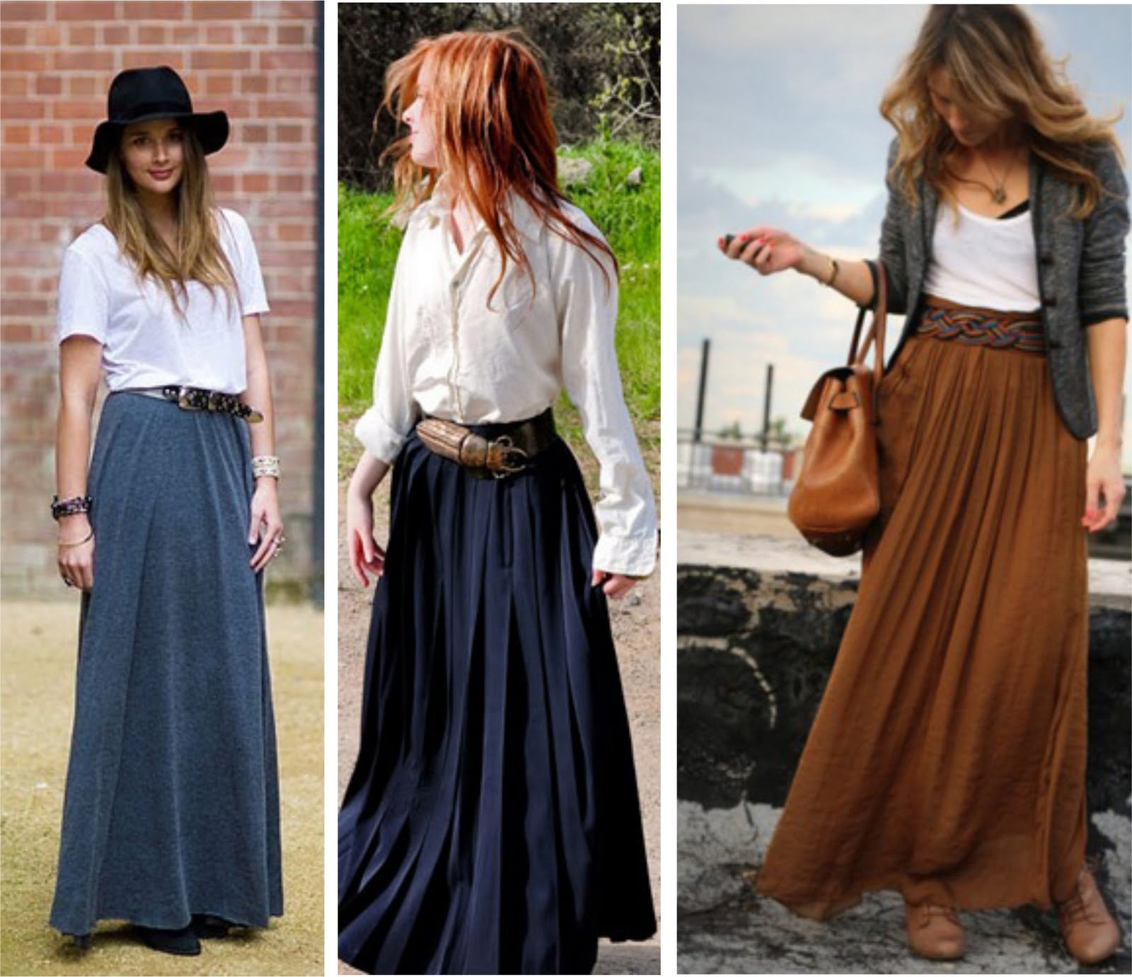 Blog de Moda: Looks com saias compridas