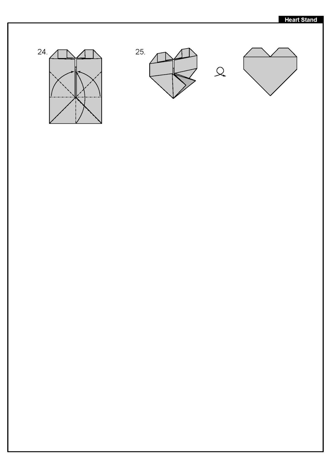 Diagram Heart Stand-Jo Nakashima - Ruby Book Origami