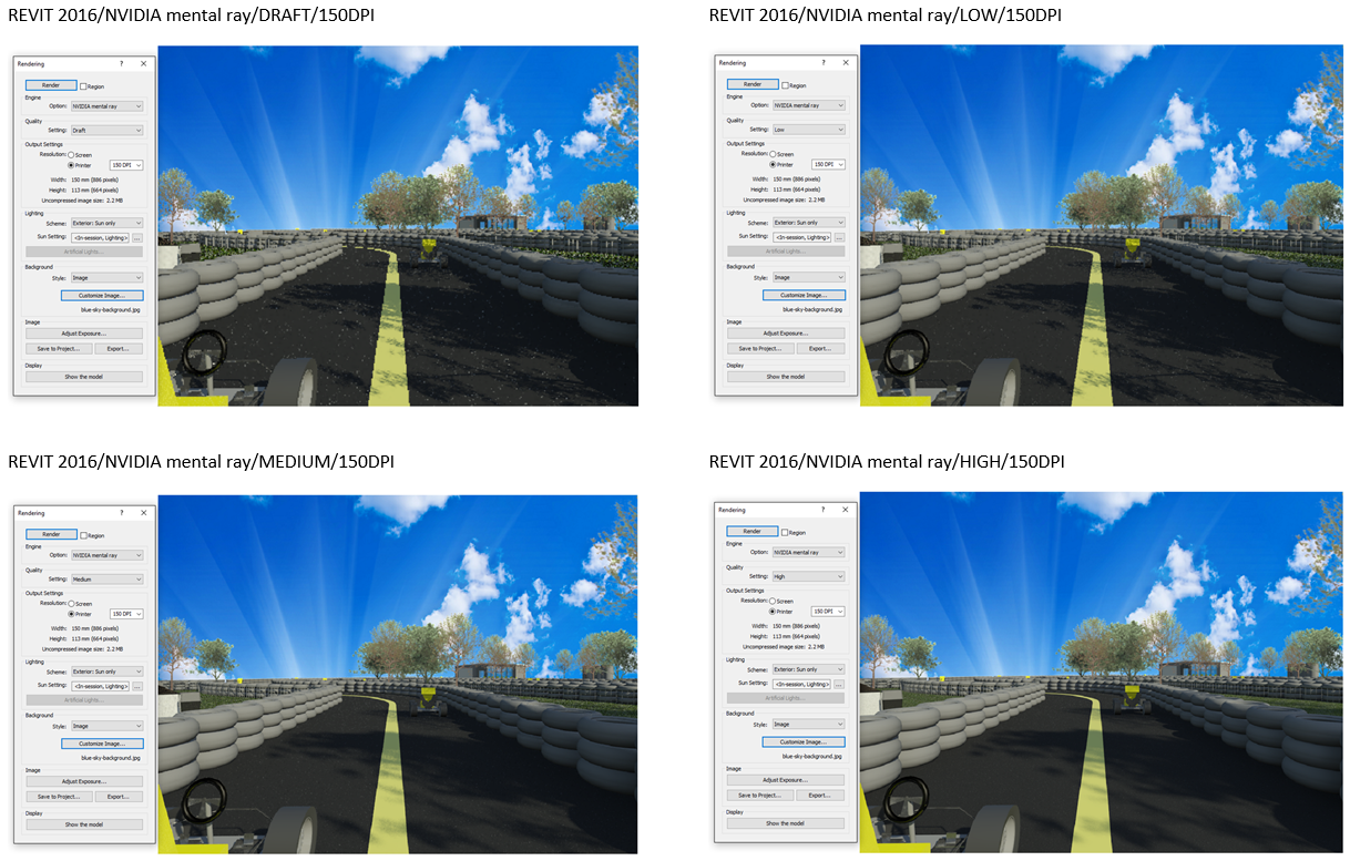 Revit Recess: Revit 2016 / 2017 Render Comparison