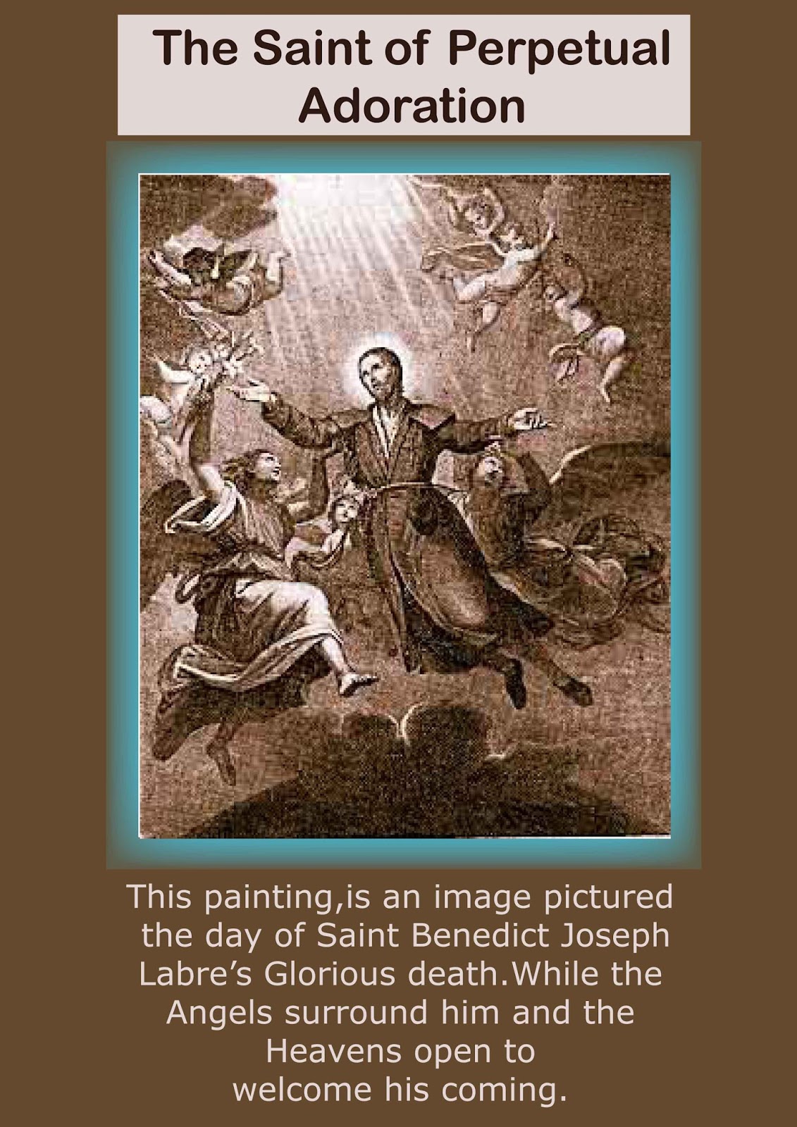 Imitating Christ's Humility: Feast of Saint Benedict Joseph Labre : THE ...