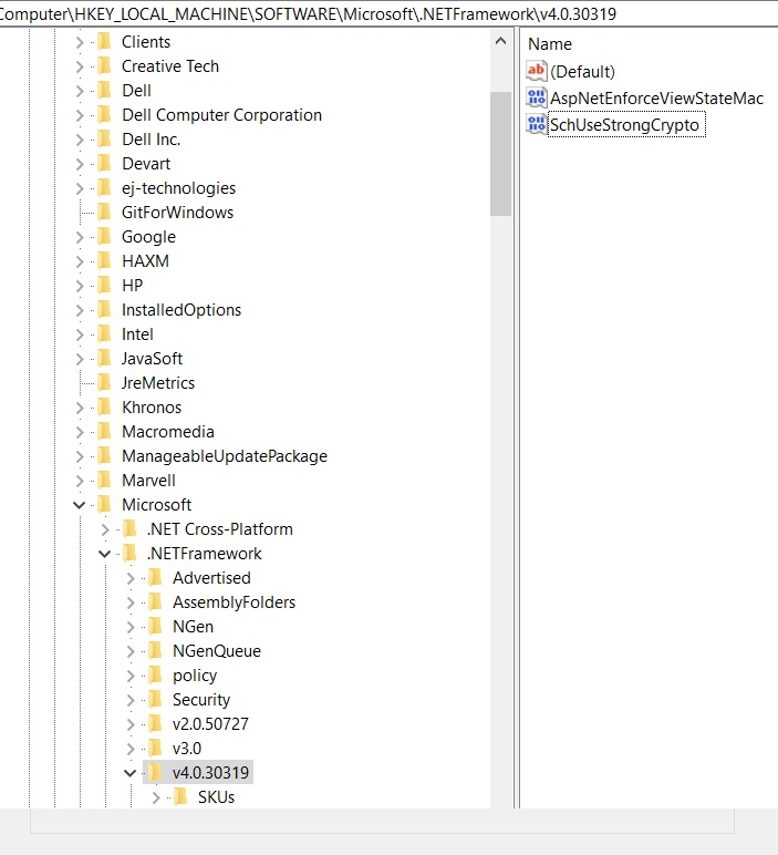 Tls12 Support In Net Framework