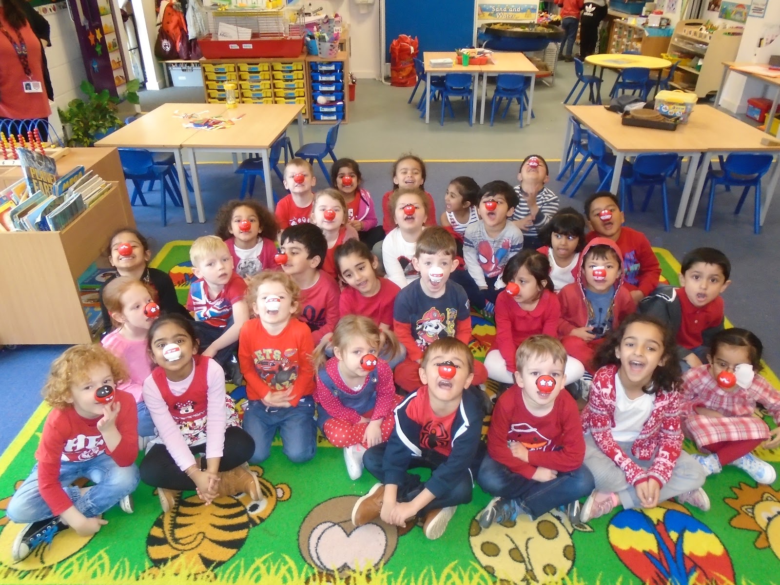 Chilcote Primary School: Red Nose day in Reception!