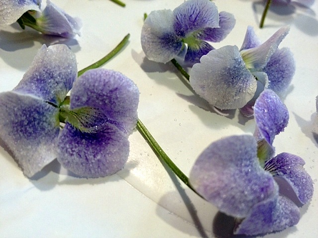 A Cake Bakes in Brooklyn: Crystallized Violets