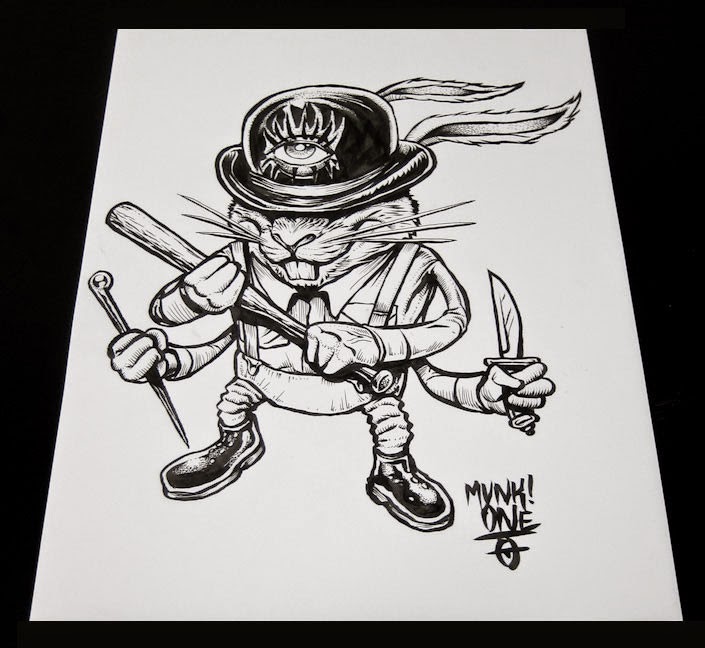 INSIDE THE ROCK POSTER FRAME BLOG: Munk One Original Art Work On Sale