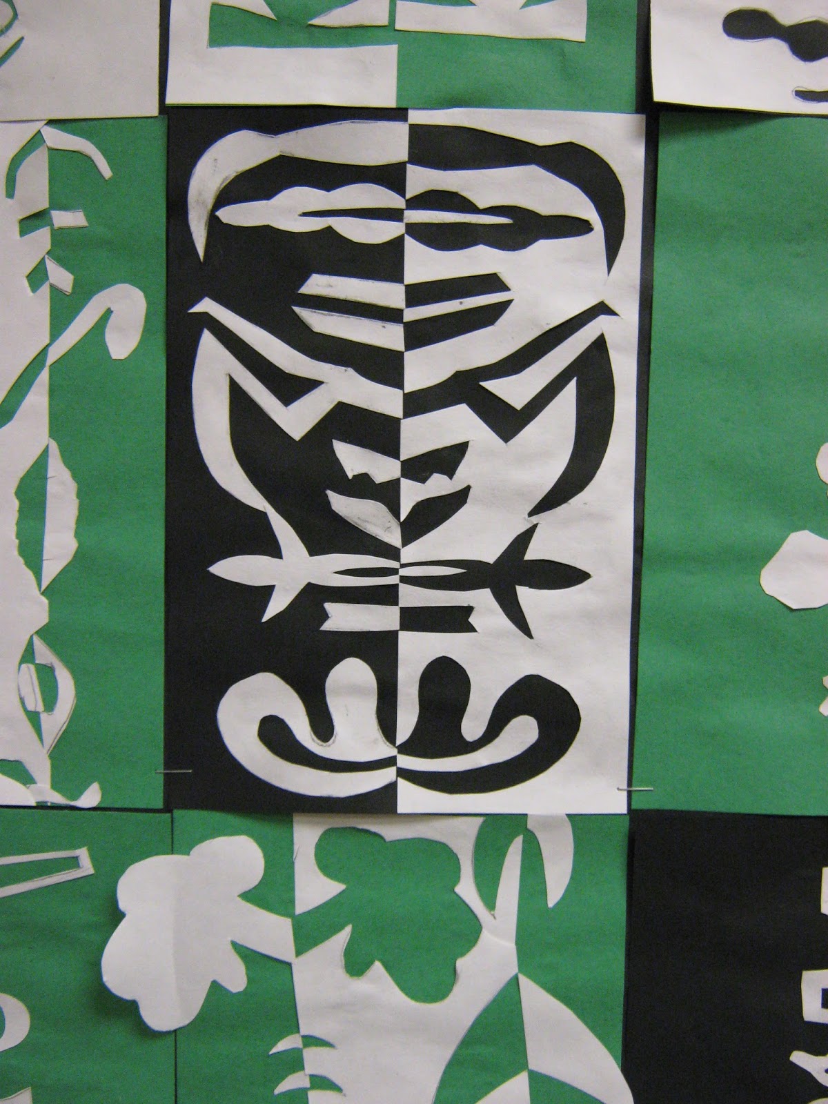 Art in the Middle...school: Colorful Notans