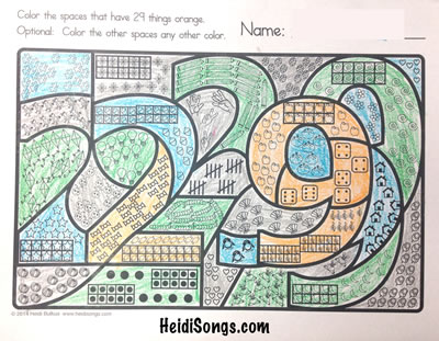 Hidden Numbers 1-30 Worksheets!