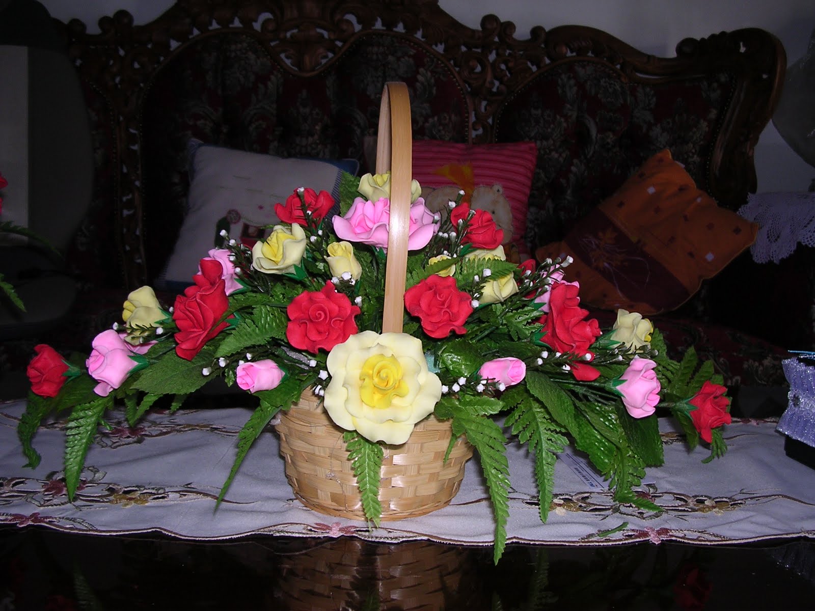 Bunga Sabun Collection: Gubahan bakul lonjong