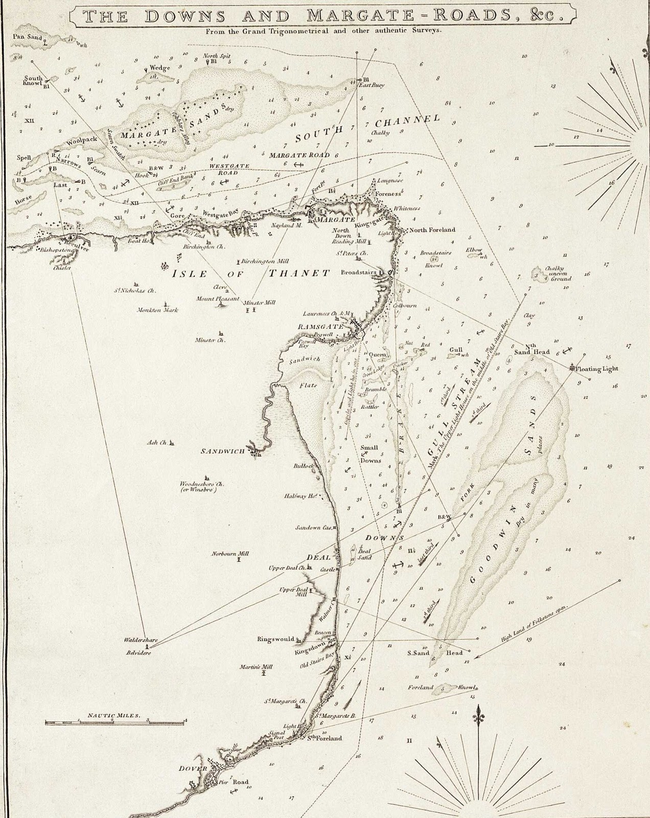 thanetonline: Thanet area Maps of the Sea usually called Charts