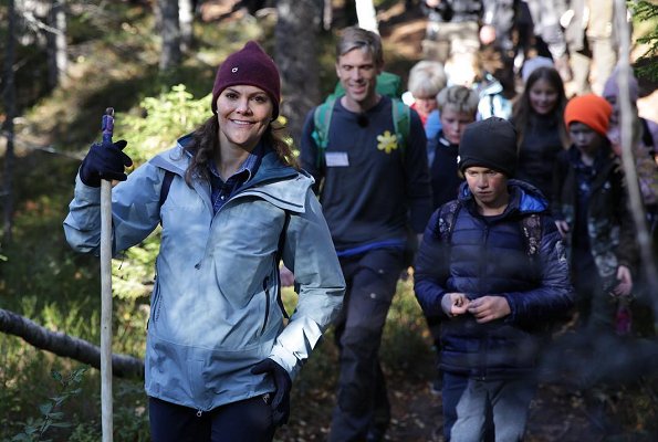 Crown Princess Victoria's hiking in Ångermanland