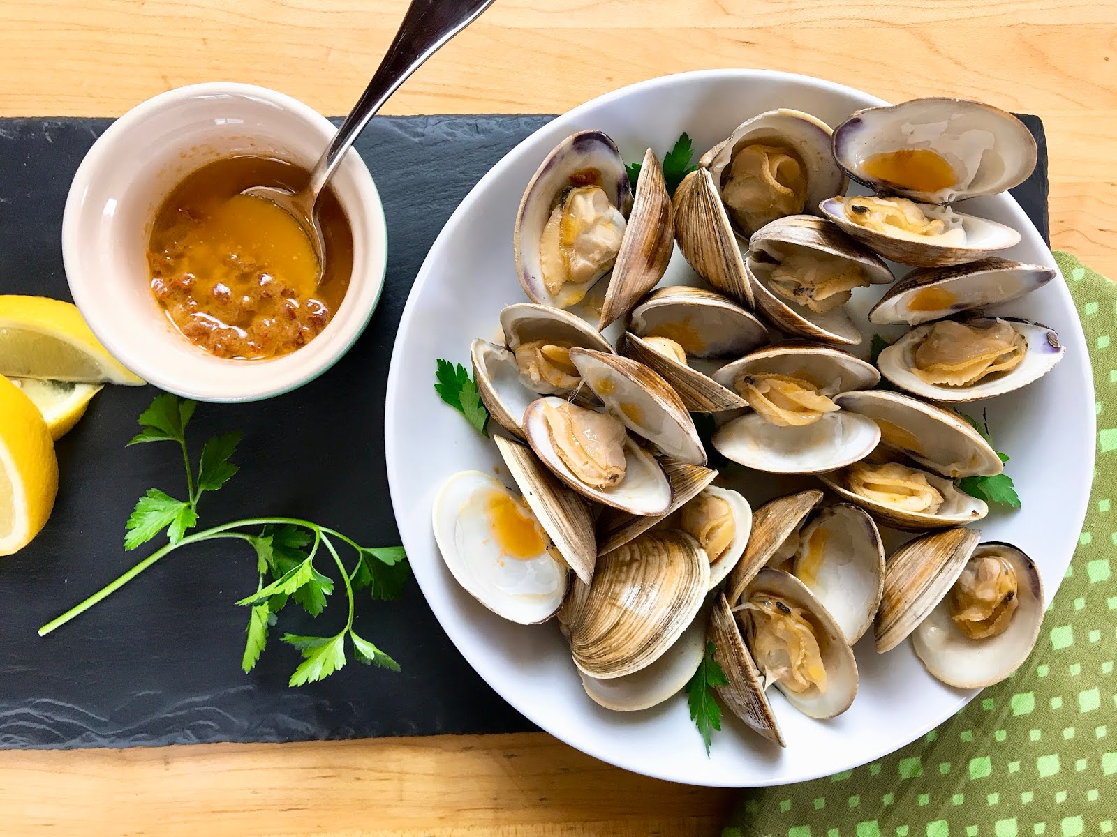 Grilled Clams with Chipotle Butter