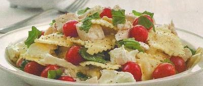 Chicken Tomato with Fresh Mozzarella Ravioli Salad Recipe - Cooking ...