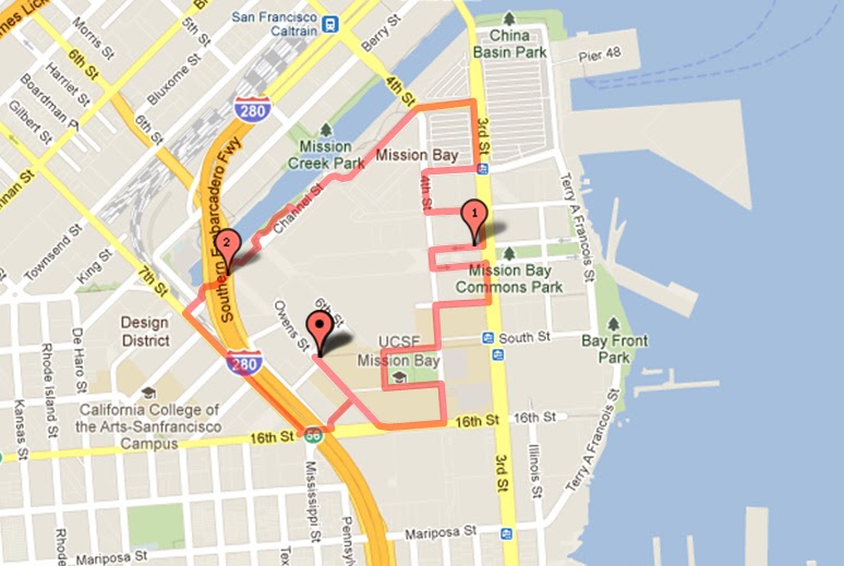 2.6 miles in Mission Bay