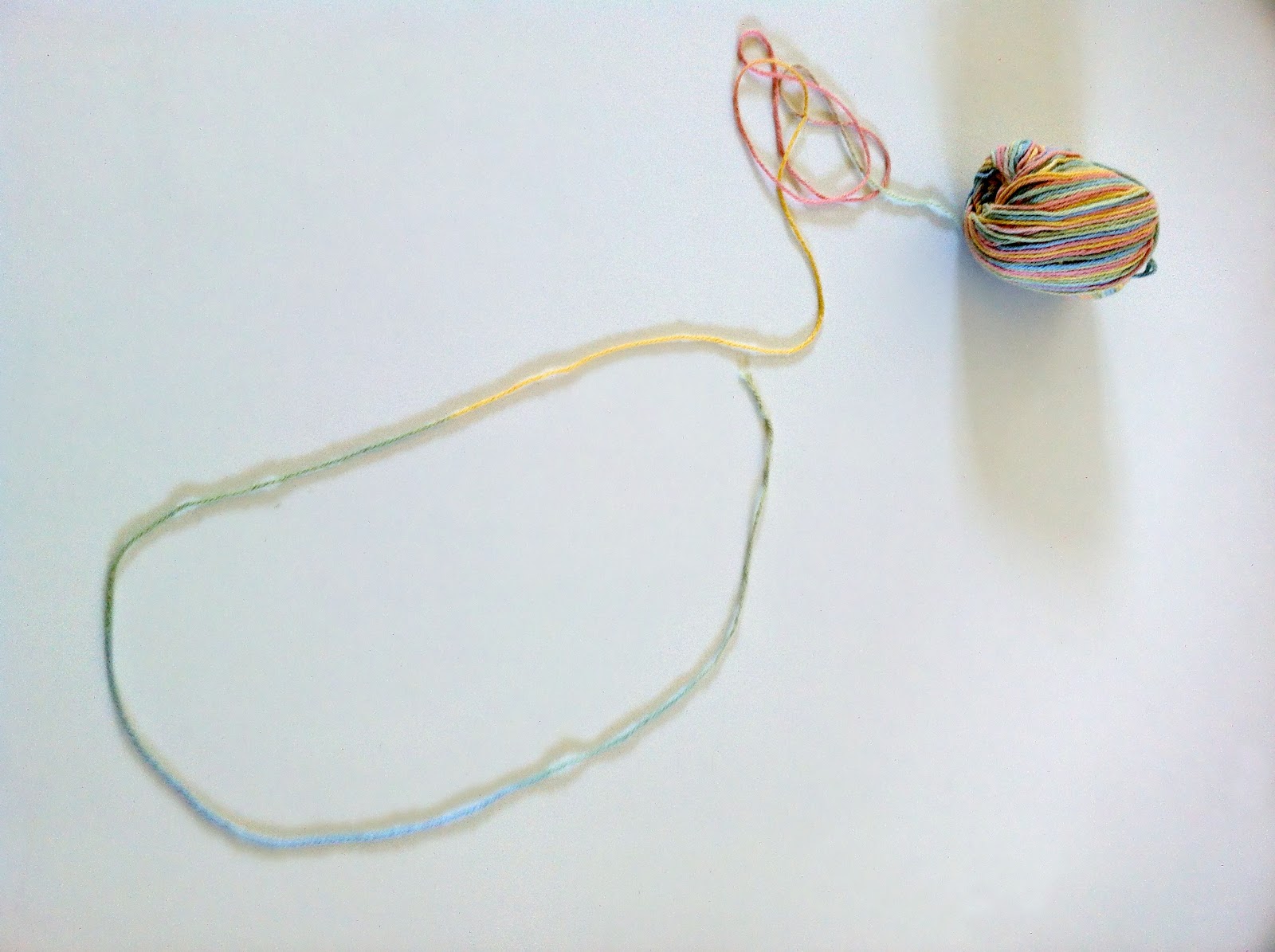 You'll start by "measuring" out your length. I do this very ...