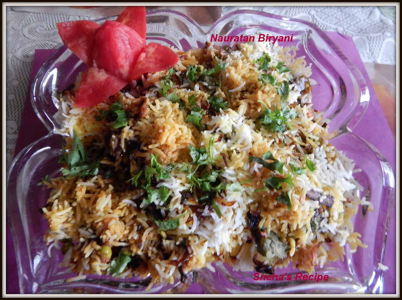 Nauratan Biryani - Sneha's Recipe