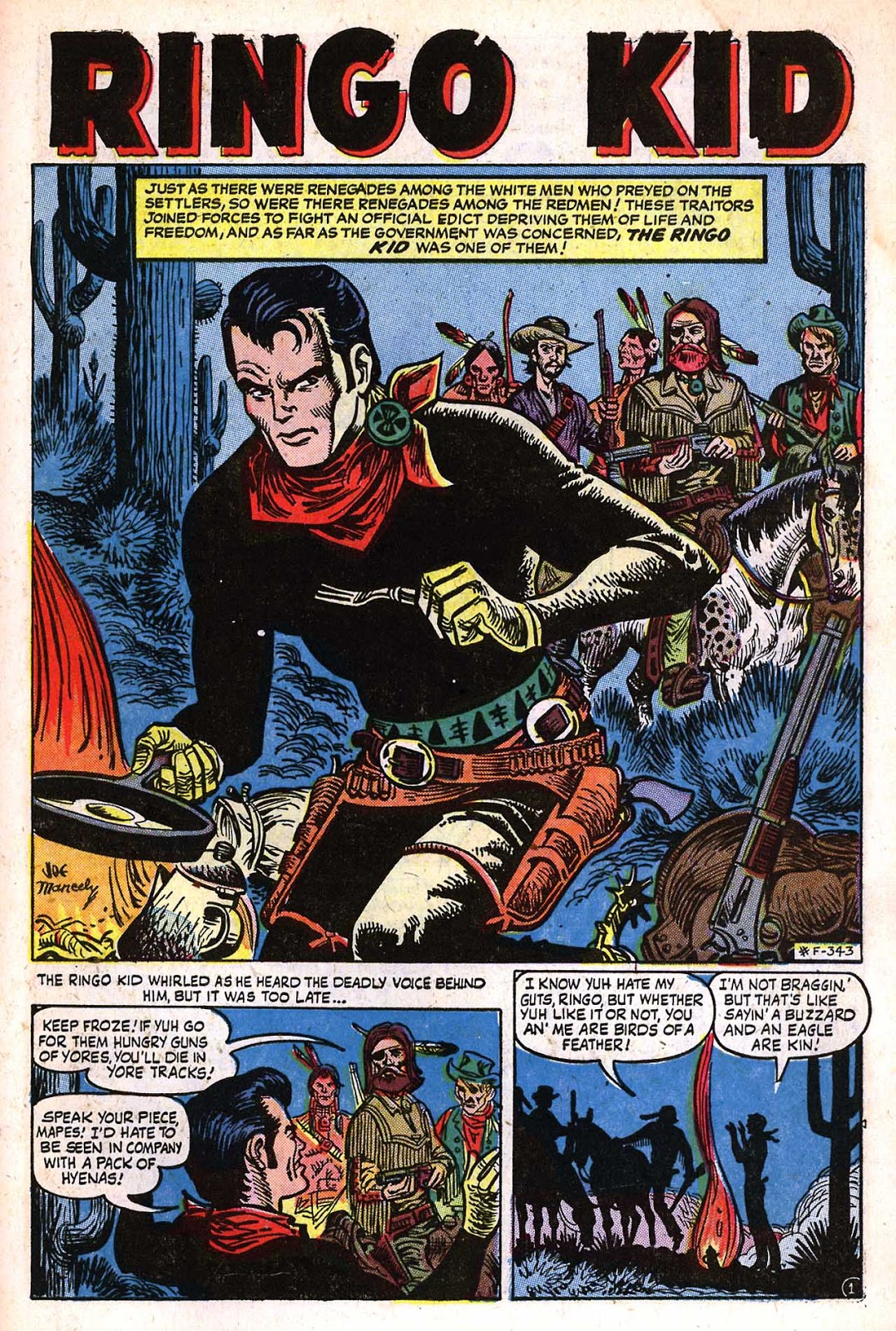 Last of the Spinner Rack Junkies: Joe Maneely and The Ringo Kid 1954-1957