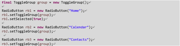 nuno's Blogs: JavaFX UI - 3.Radio Button
