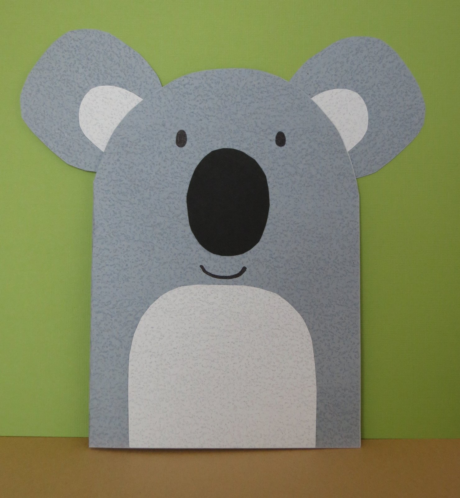 Cindy deRosier: My Creative Life: Cardstock Koala Puppets