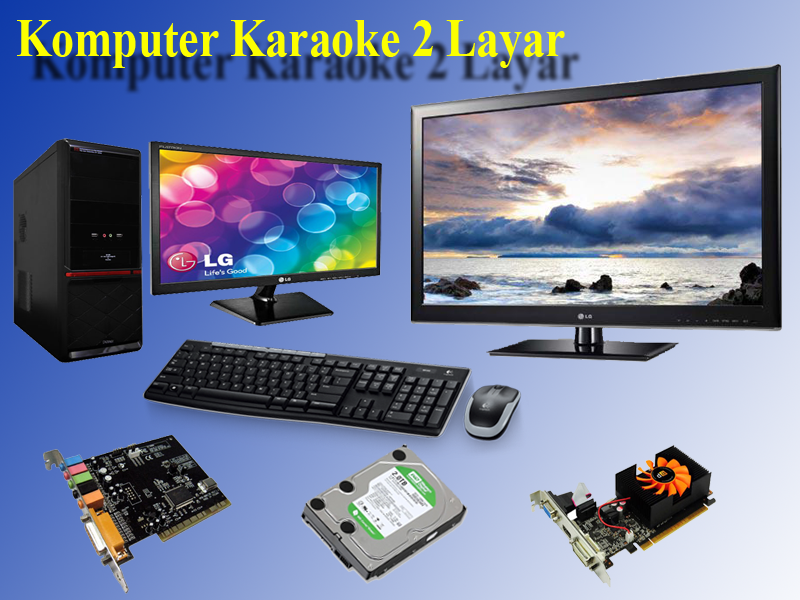 Paket Karaoke Murah: Komputer Karaoke 2 Layar Murah