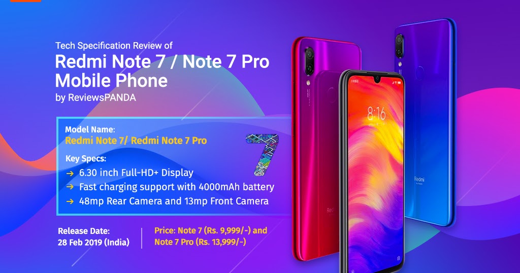 Redmi Note 7 Pro Product Review | ReviewsPANDA