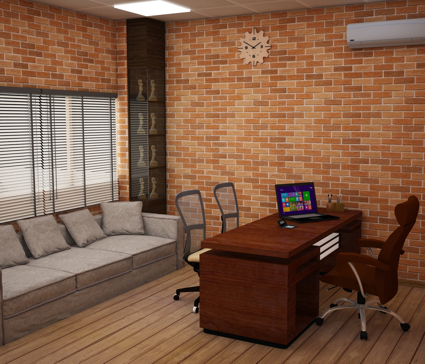 My 3D Blog: Vista Designer room and boss room Design