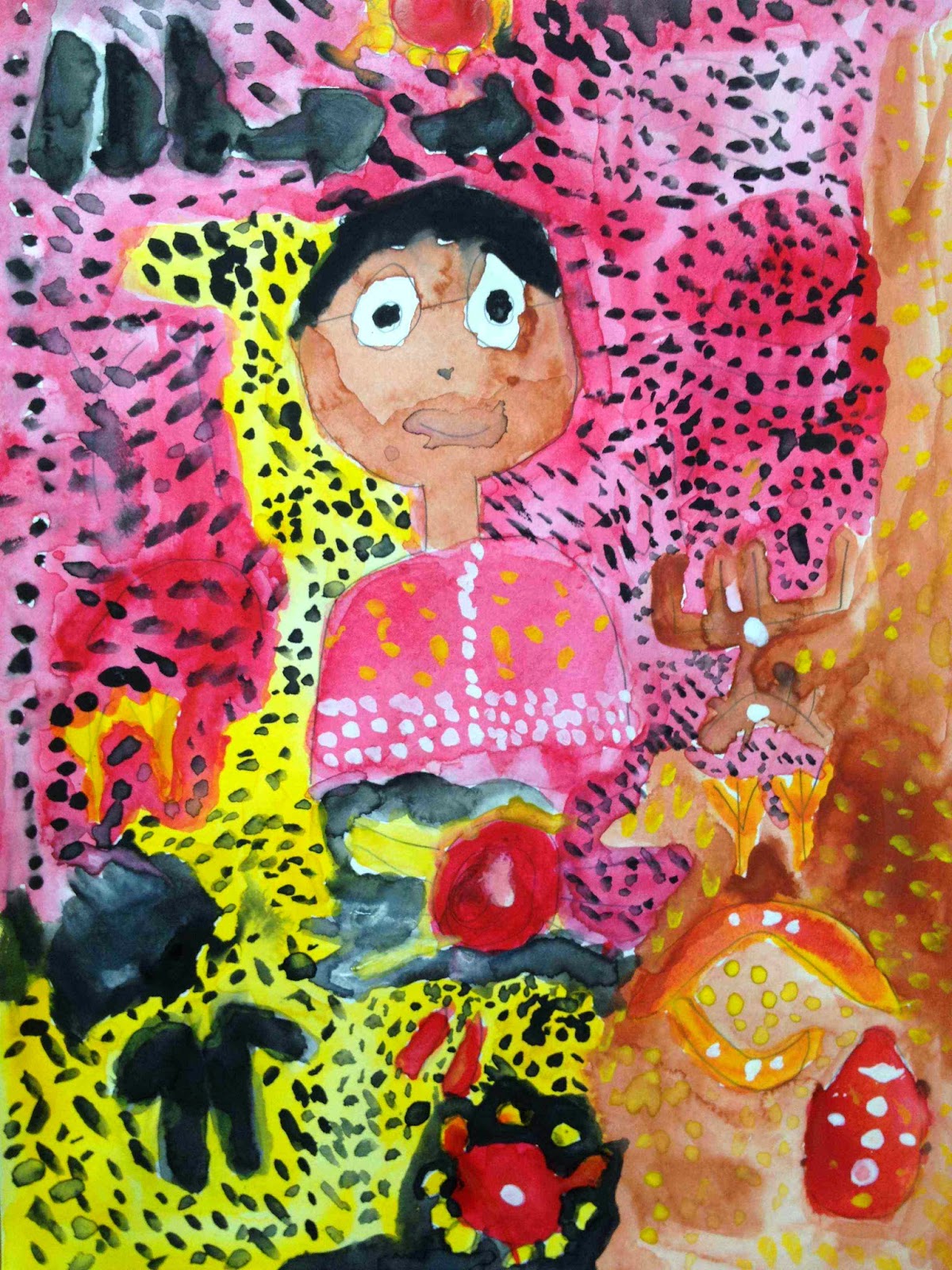 Miss Kristin's Art Room: Aboriginal Self-Portraits with P4!! We started ...