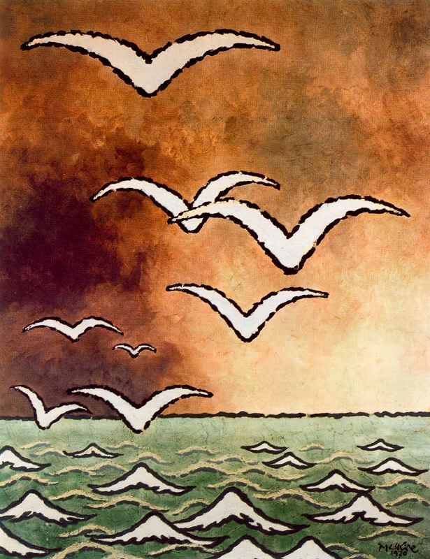 Painting of Georges Malkine artist, Georges Malkine paintings