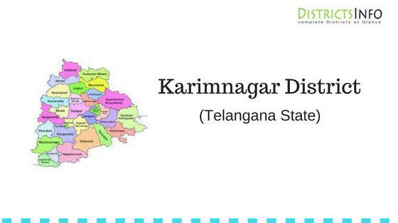 Karimnagar District with Mandals in Telangana State