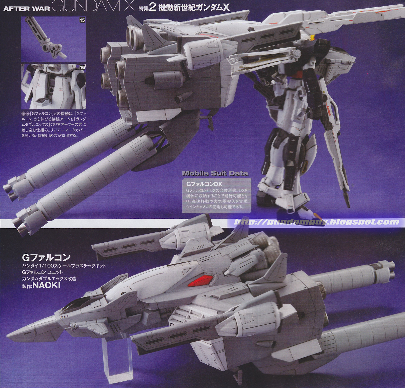 GUNDAM GUY: MG 1/100 Gundam Double X + Scratch Build G-Falcon ...