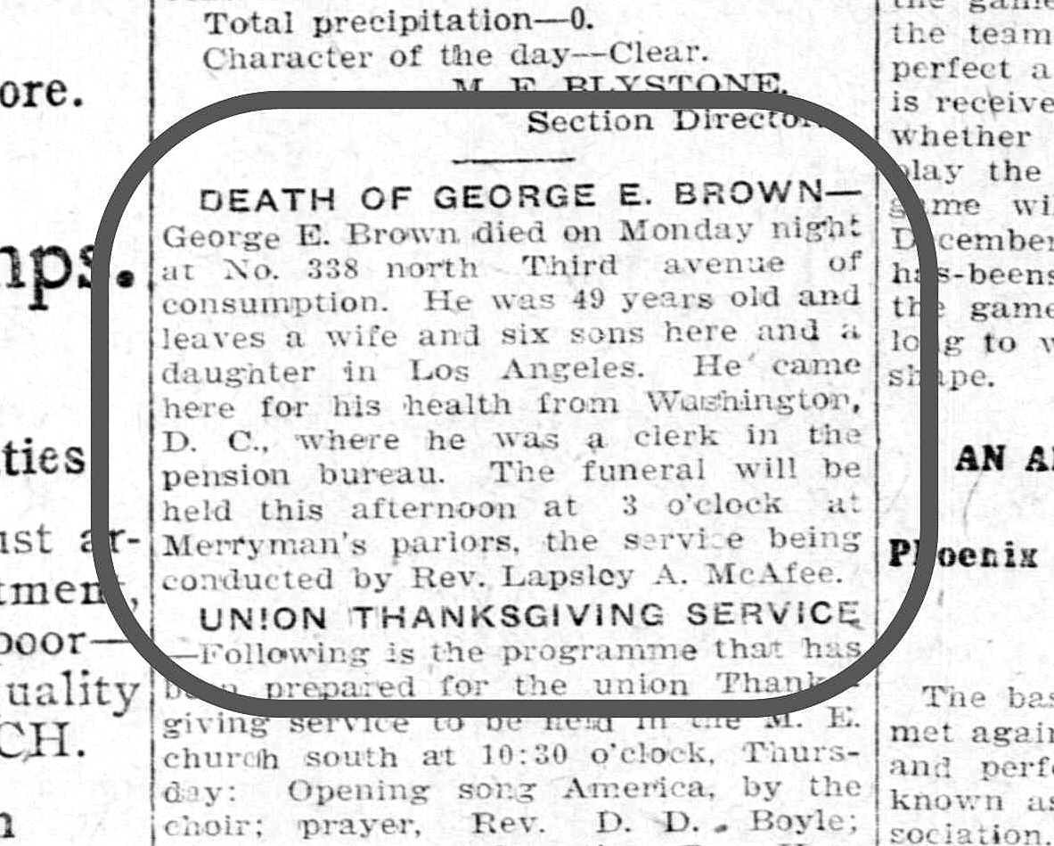 A-Neat-A-Bee's Family Trees: . . . more about who George was