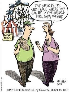 Carrot Sticks and Cottage Cheese: State Fairs - Bad For Your Health (Maybe)